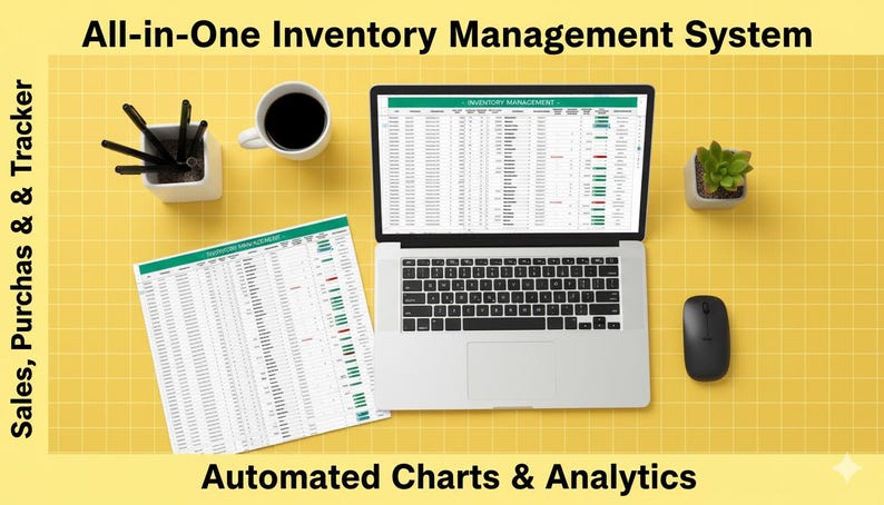 All-in-one Inventory Management Tracker | Excel & Google Sheets ...
