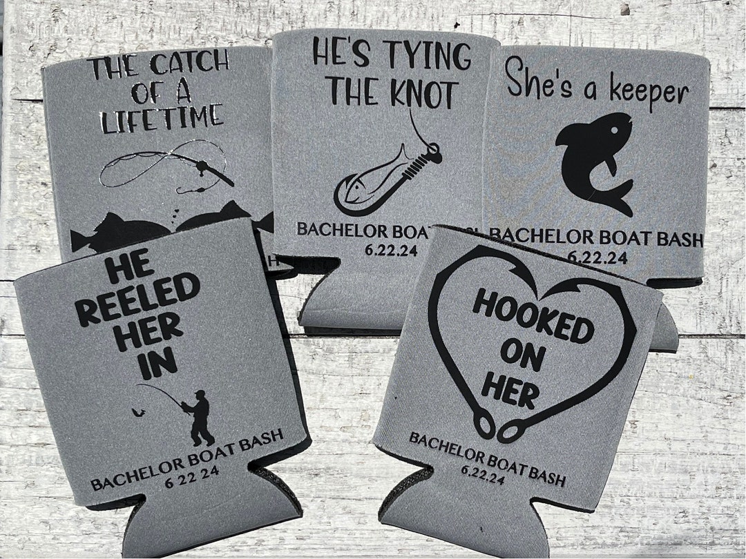 Fishing Bachelor Party Boys’ Weekend Koozie Coozie Beer Can Cooler - Etsy