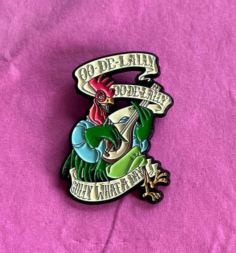 Cartoon Fairy Tale Lion Rooster Enamel Needle Minder - Etsy