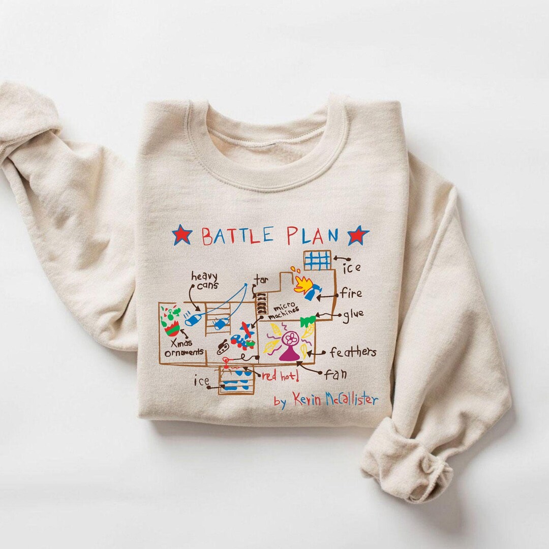 Battle Plan Sweatshirt,christmas Sweatshirt,christmas Movie Shirts,90s ...