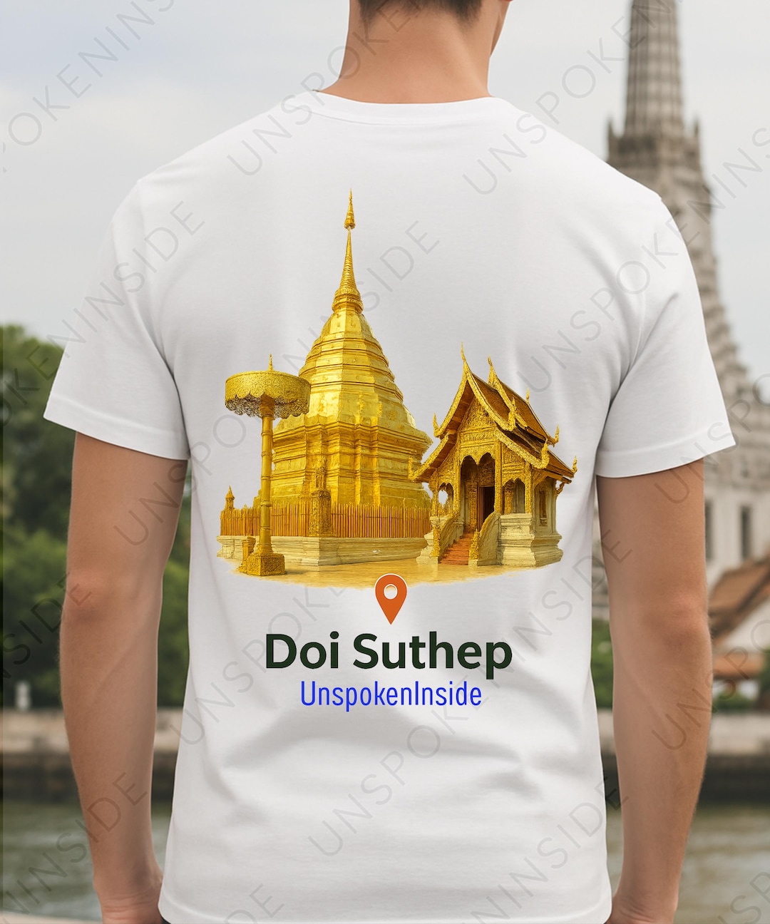 Doi Suthep Chiang Mai | Digital PNG File | Printable Art for T-shirts ...