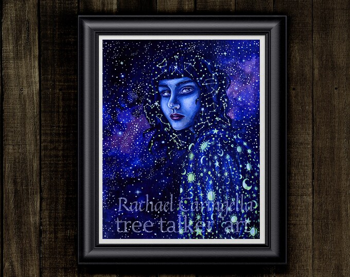 Original Painting - Made of Starlight - Starseed Woman - Mystic Woman ...