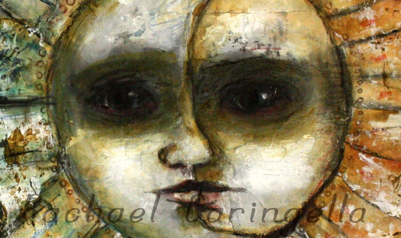 The Sun and the Moon - Mixed Media Painting - Original Painting - Etsy
