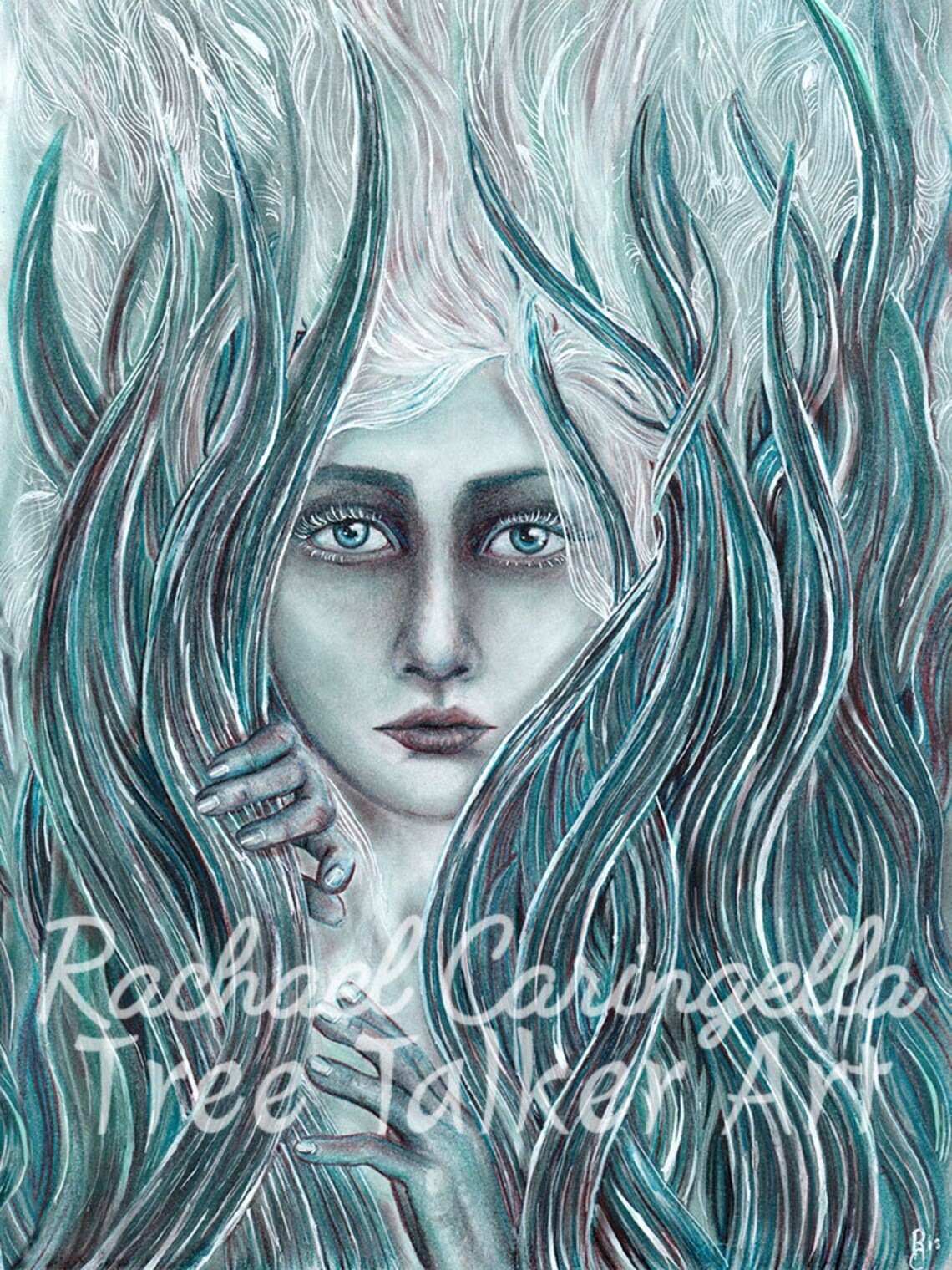 Siren Painting Siren Mermaid Art by Tree Talker Art - Etsy