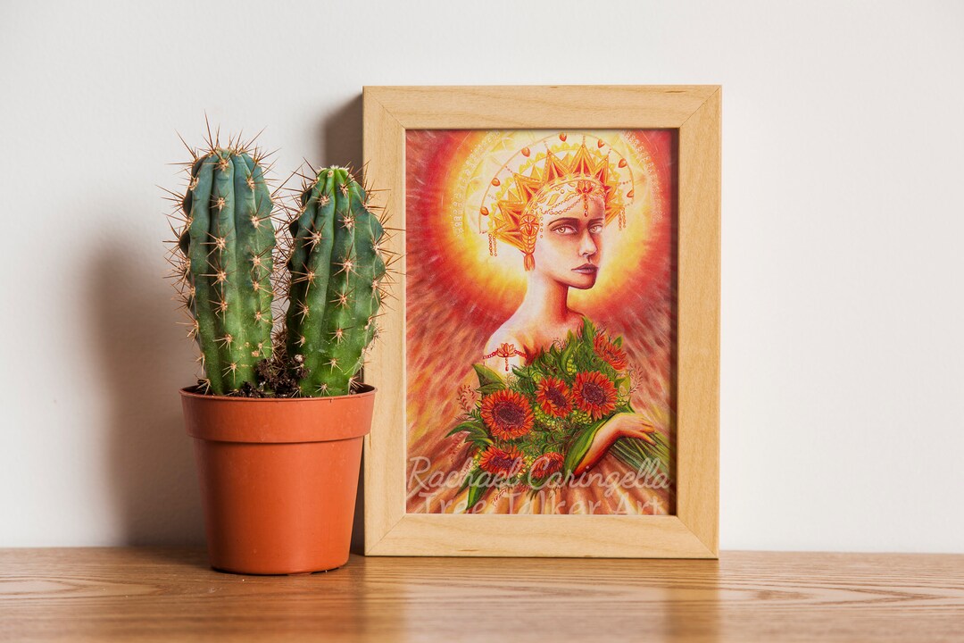 The Sun - Tarot Oracle Card Art - the Sun Card- Tree Talker Art ...