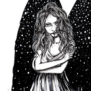 Fine Art Print of Goddess Eris - Watercolor and Ink Illustration of ...