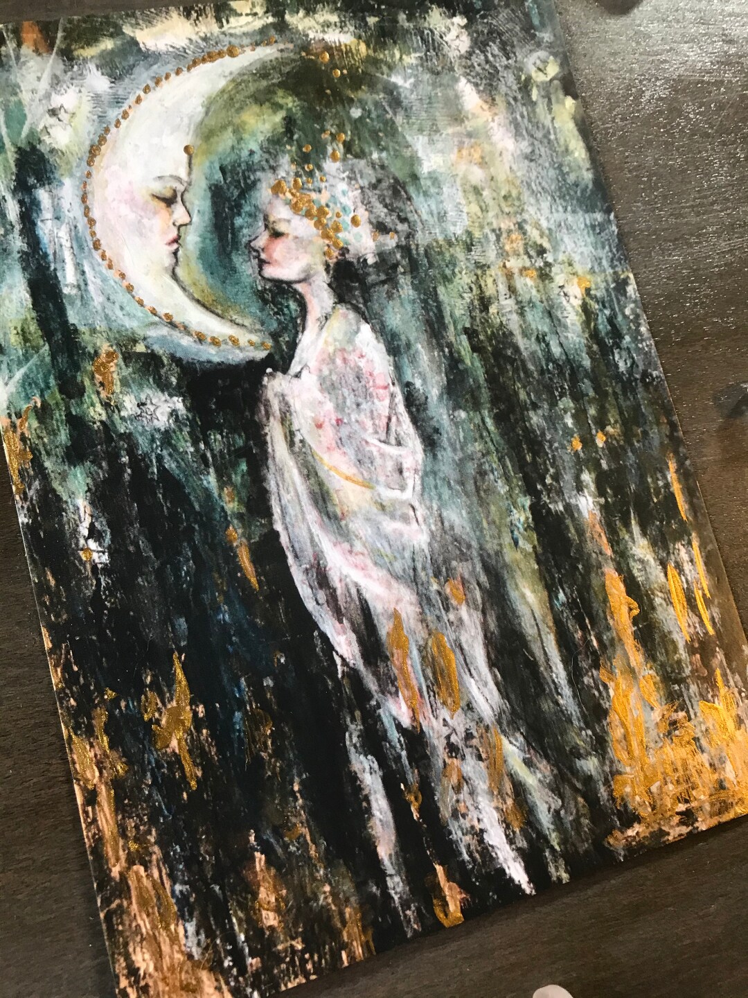 Moon Goddess Art Print Fine Art Print Lunar Priestess - Etsy