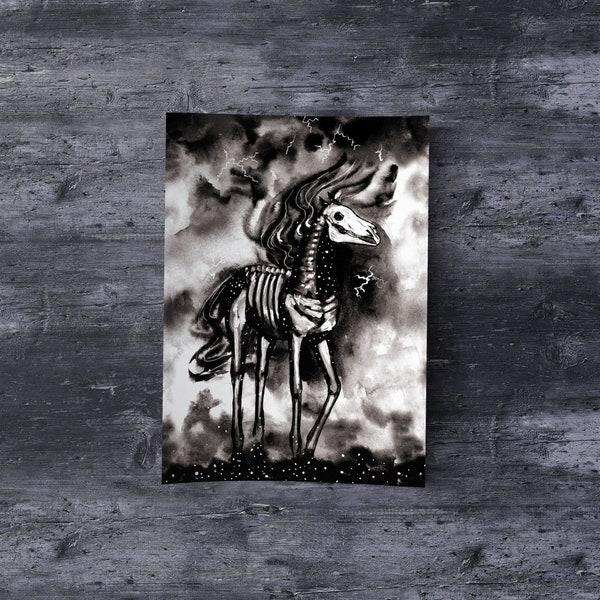 Nightmare Horse Art - Etsy