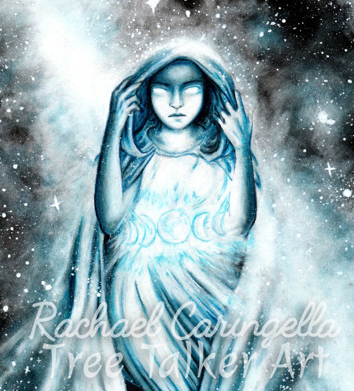 The Star Tarot Oracle Card Art the Star Card Tree Talker - Etsy