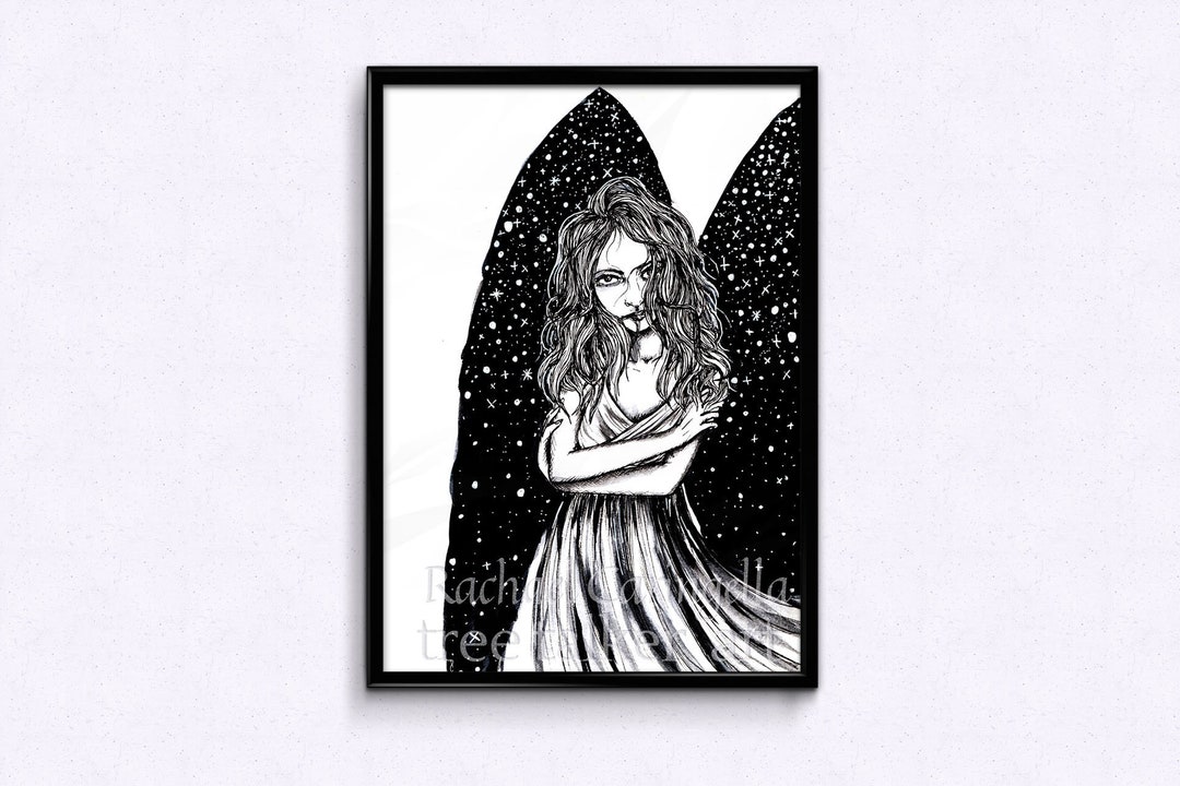 Fine Art Print of Goddess Eris - Watercolor and Ink Illustration of ...