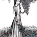 Fine Art Print of Goddess Chloris - Watercolor and Ink Illustration of ...