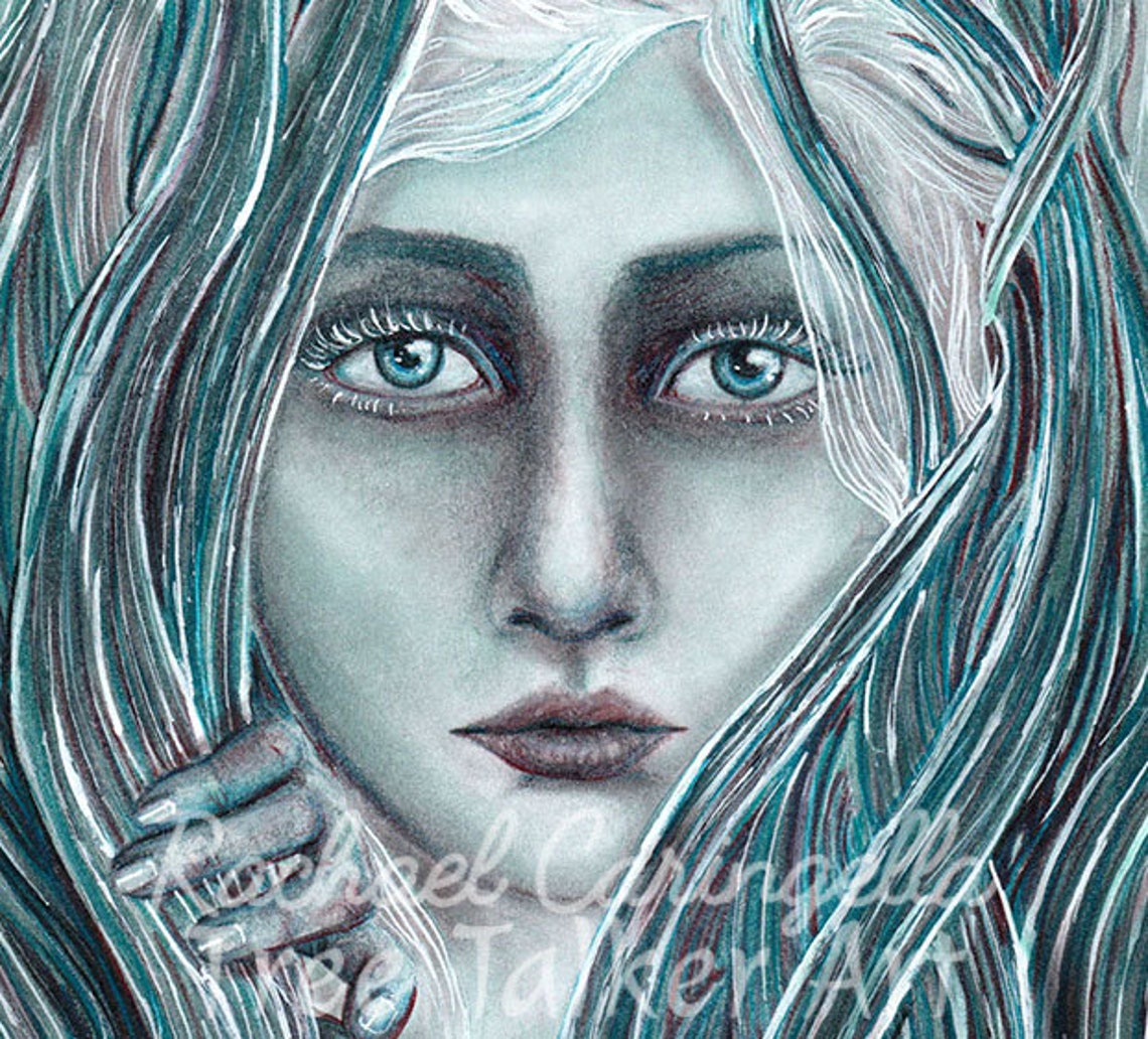 Siren Painting Siren Mermaid Art by Tree Talker Art - Etsy