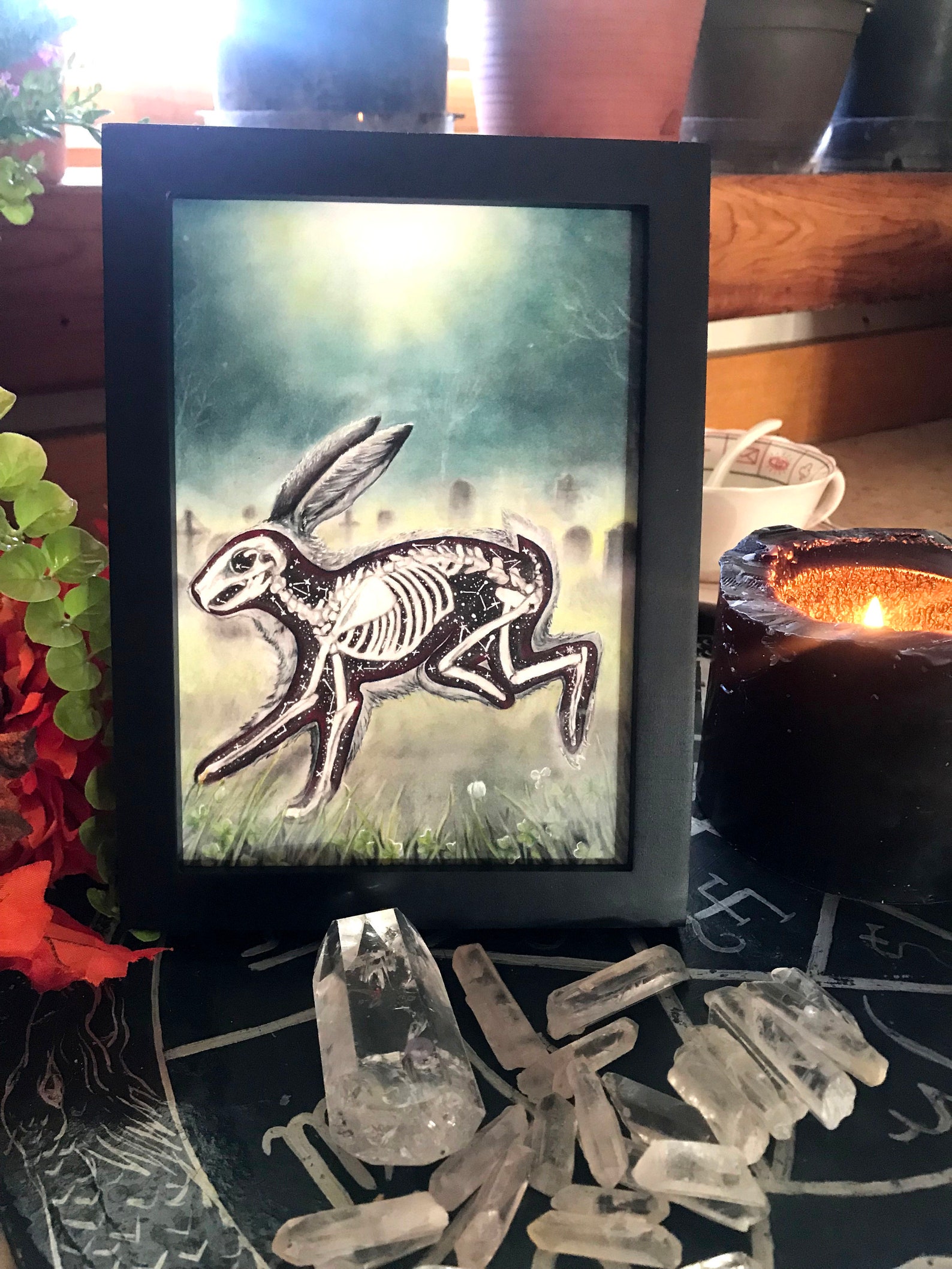 Lucky Rabbit's Foot Art lucky Bones Small - Etsy