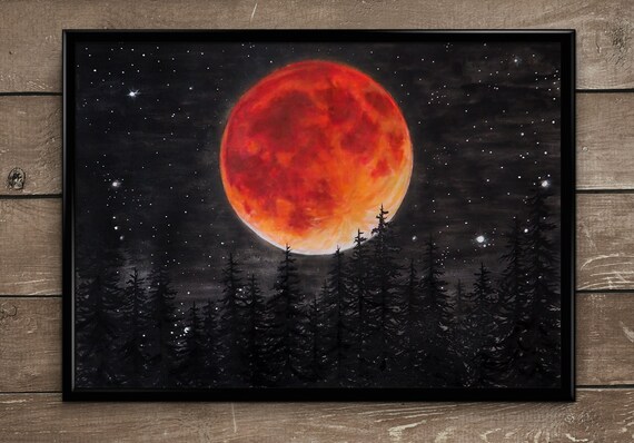 Blood Moon Drawing