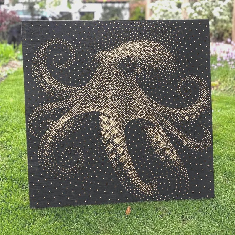 Octopus, Squid, Shark & Jellyfish CNC Router Project File Bundle (svg ...
