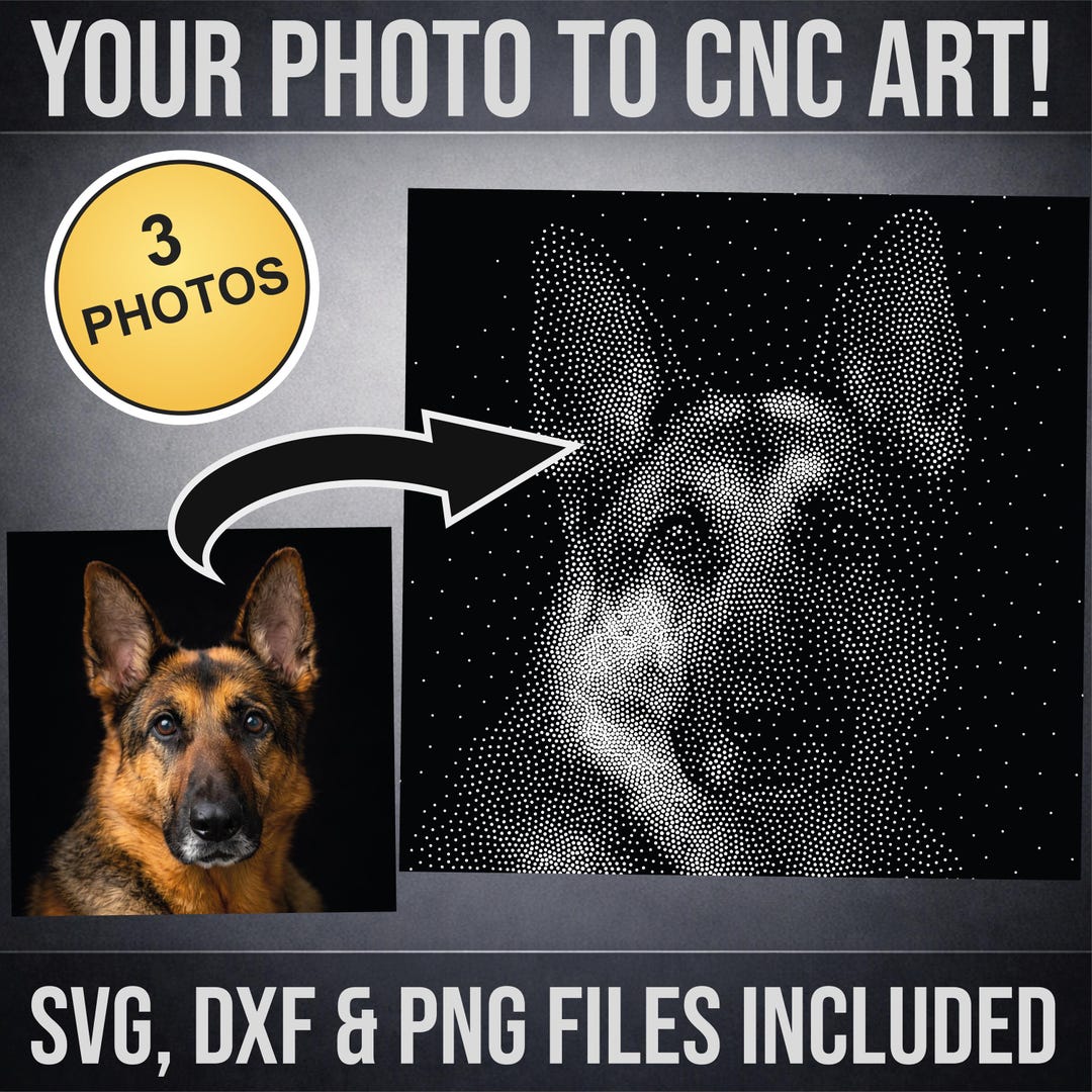 Custom Photo to SVG, Stipple Art Vector Image Design SVG for Cutting or ...