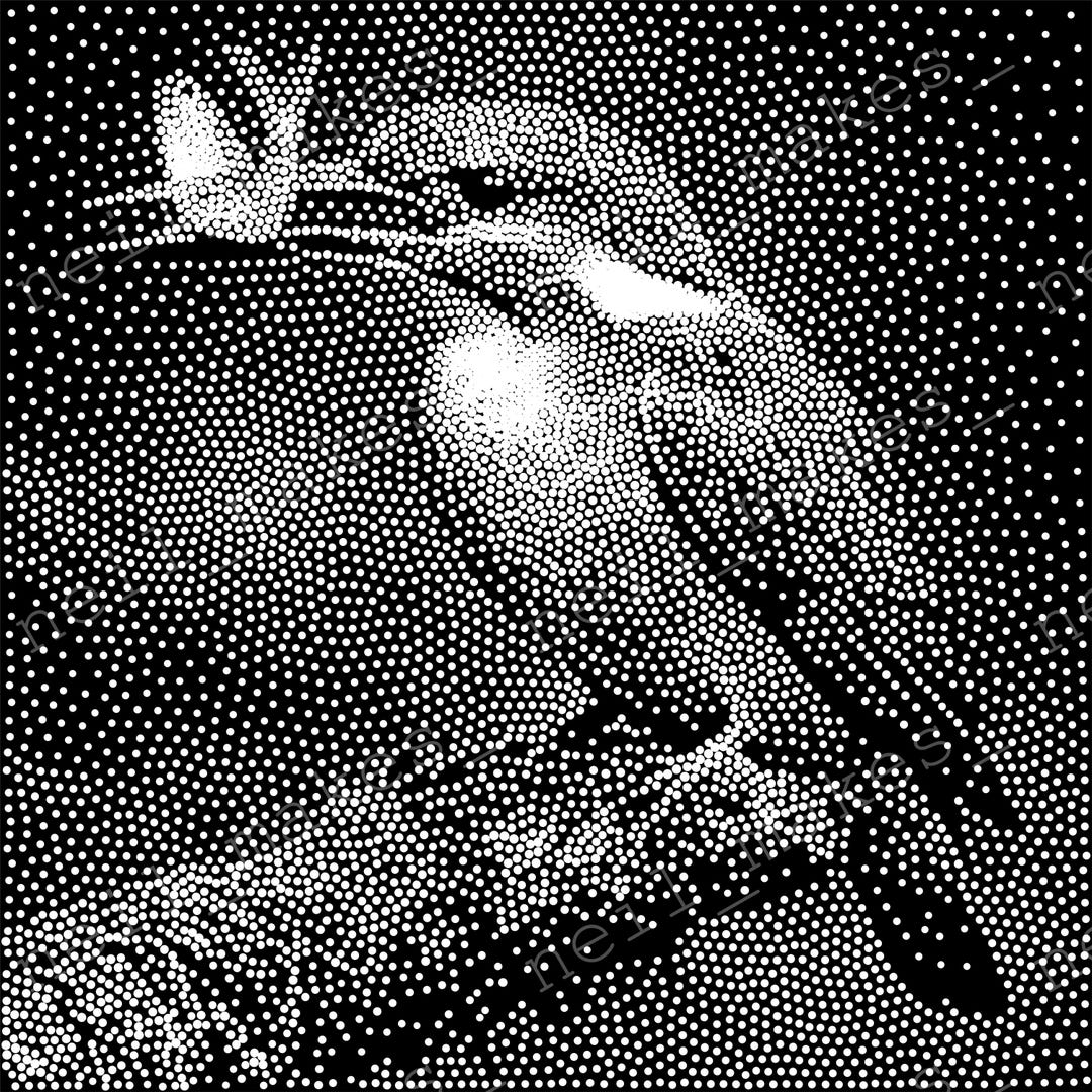 Kingfisher Bird Stipple Art Vector Image CNC Router Project / Laser ...