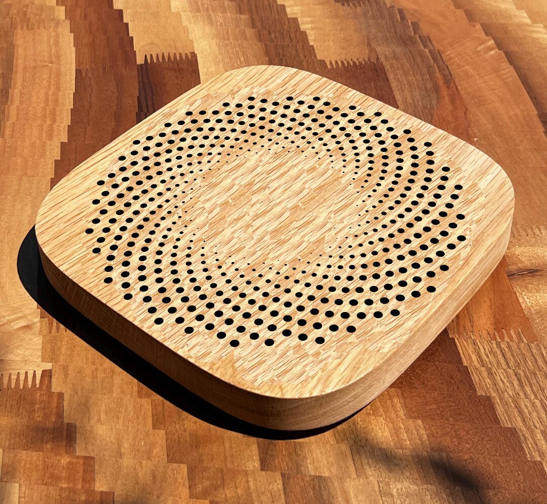 Wooden Trivet CNC Project File Download Engraved Geometric Spiral ...