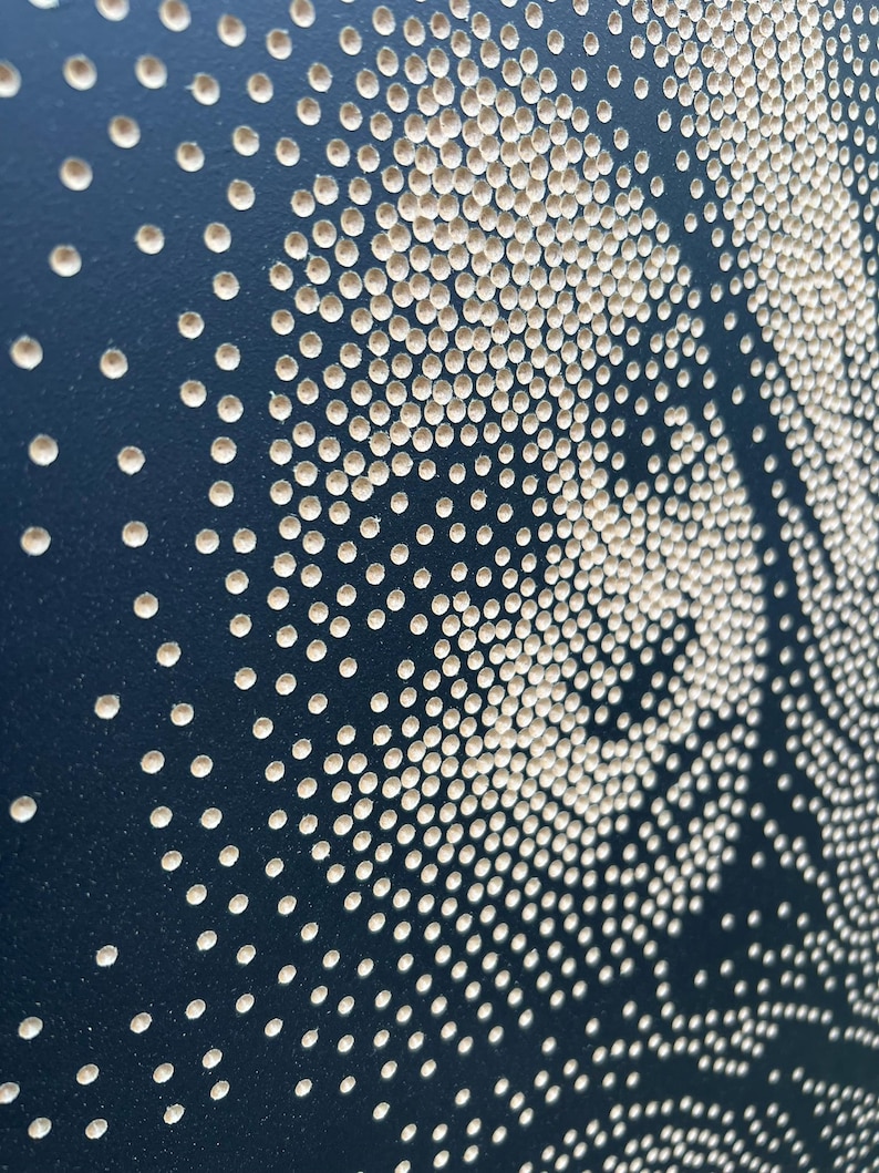 Neil Makes Stipple Art CNC Cut Painting - Girl (apocalypse 002) - Etsy