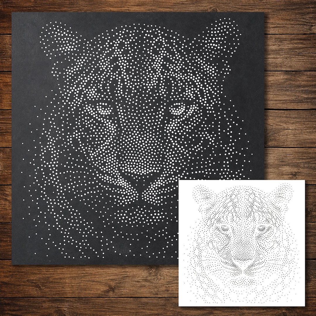 Leopard Stencil | Digital Download | Spray Paint Airbrush Laser Cut ...