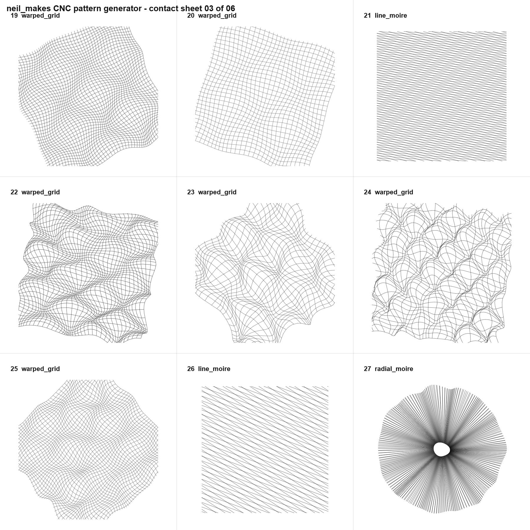 Set of 50 X Geometric Moiré / Interference Pattern Vector Files for ...