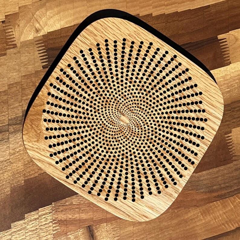 Wooden Trivet CNC Project File Download Engraved Geometric Spiral ...