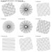 Set of 50 X Geometric Moiré / Interference Pattern Vector Files for ...