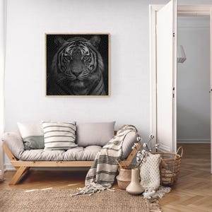 Tiger Stipple Art Vector Image Woodworking CNC Router / Laser Engraving ...