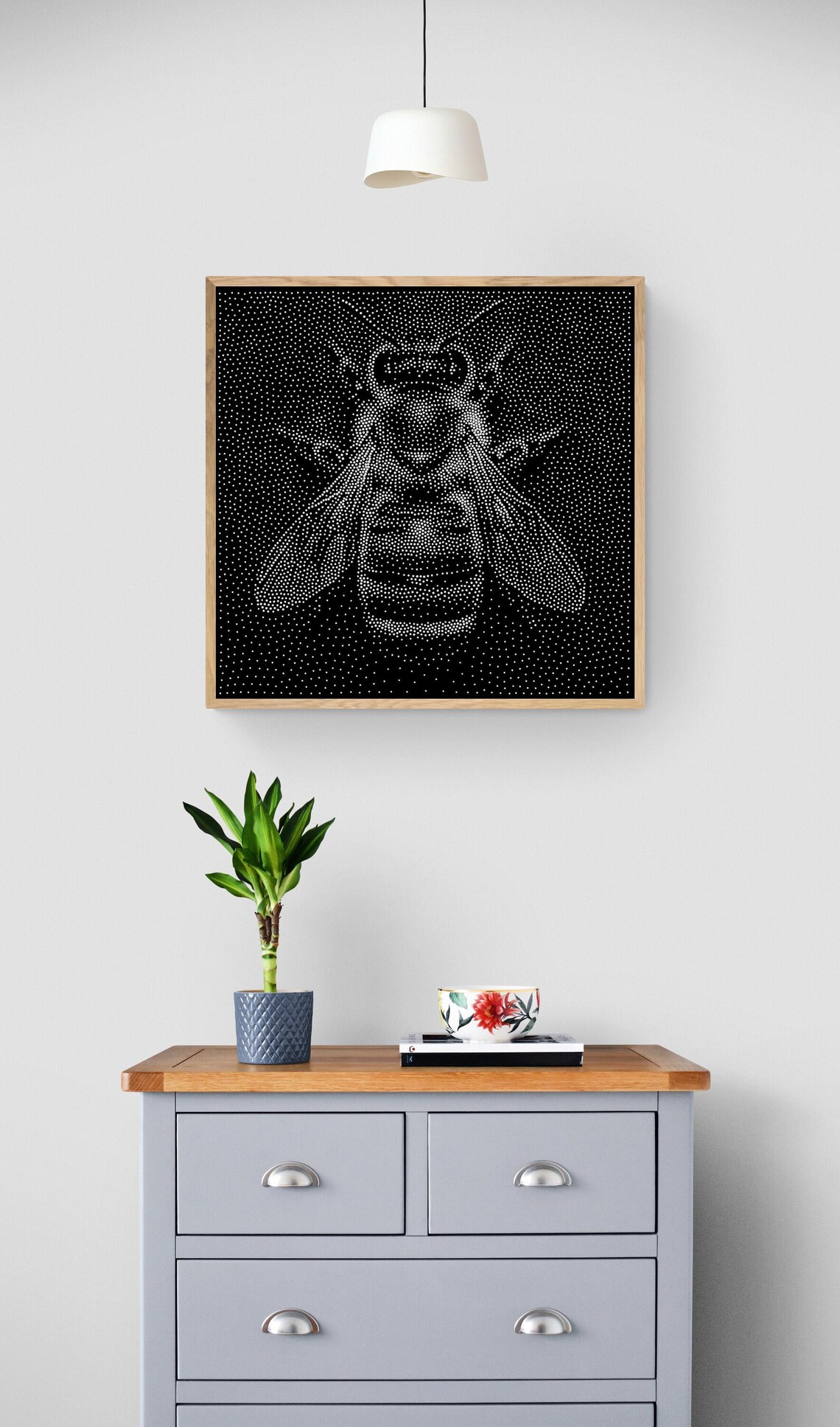 Bee Stipple Art Vector Image CNC Router Project / Laser Engraving File ...