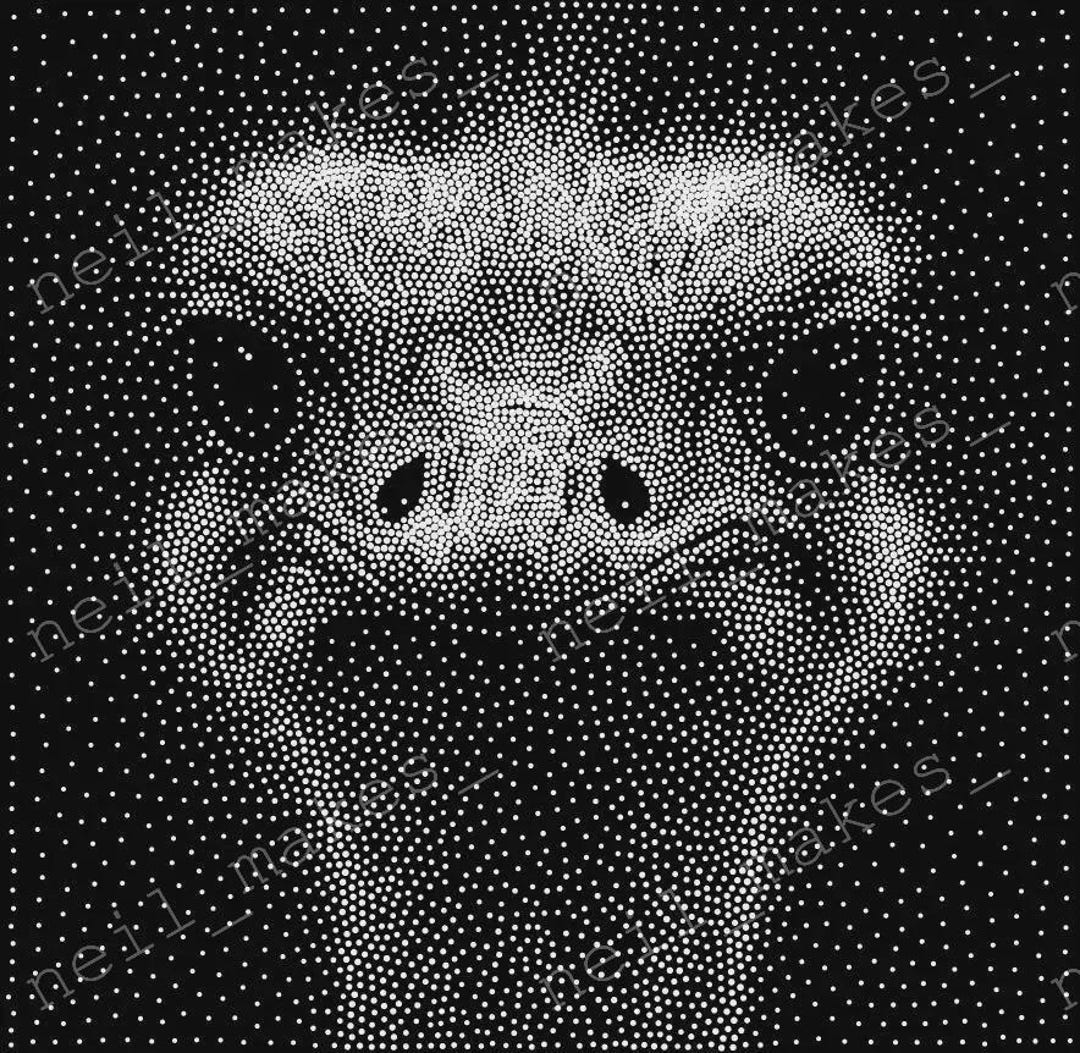 Neil Makes Stipple Art Vector Image CNC Woodworking Router File ...