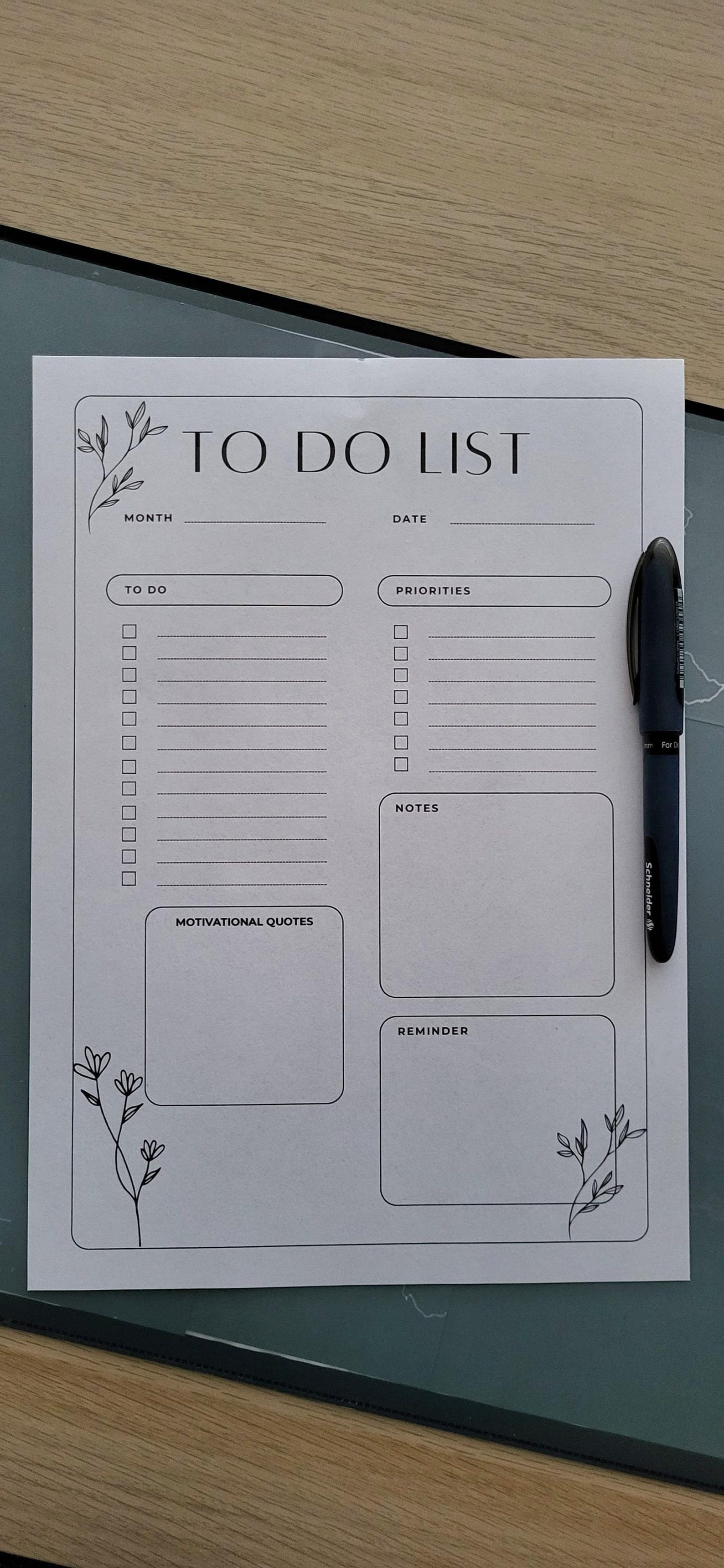 Minimalist To-do List Printable | Daily Planner | Priorities ...