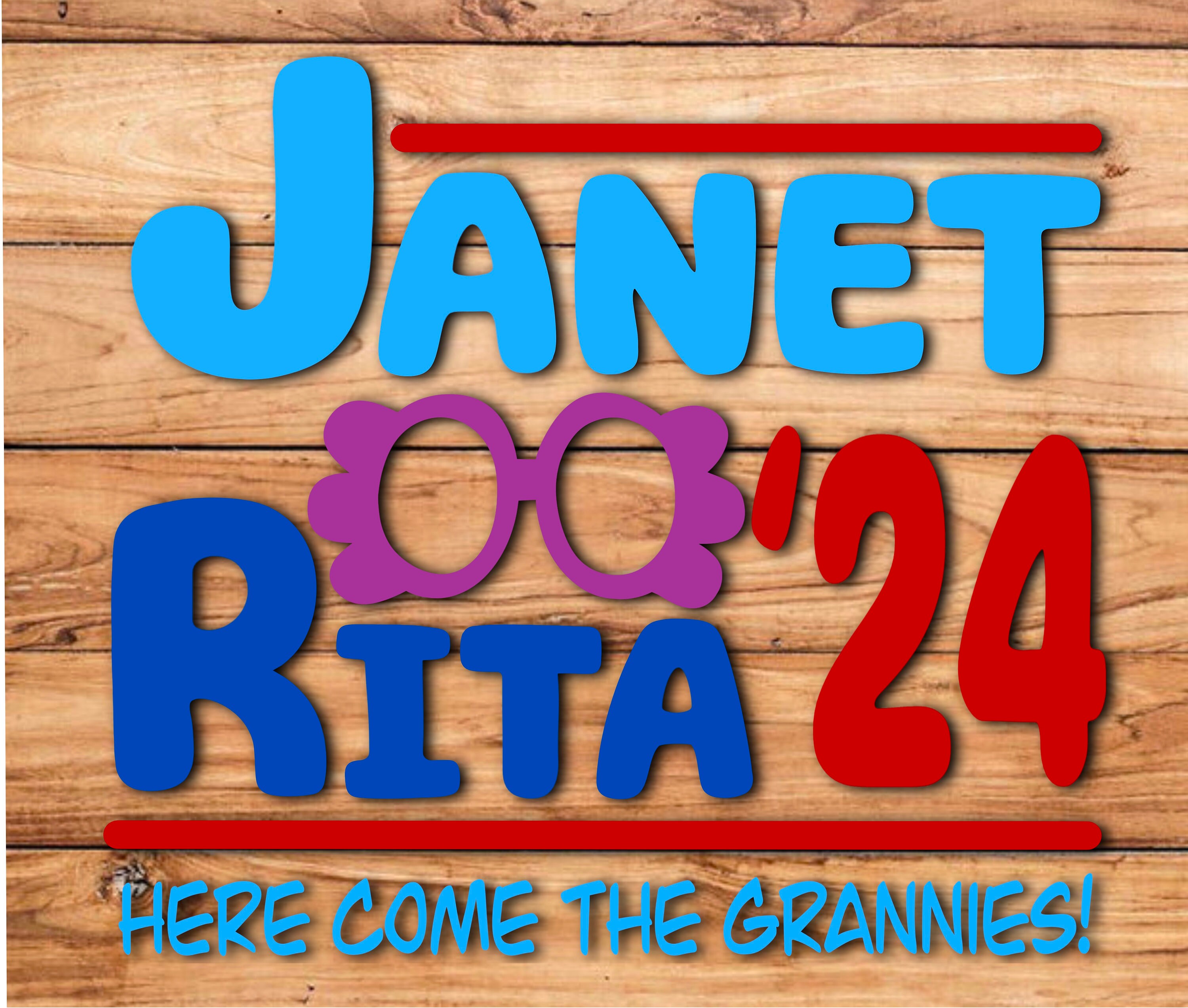 Janet & Rita 2024 - SVG Layered Cut File - Etsy