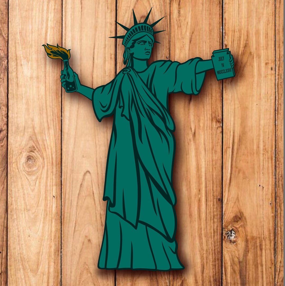 Statue of Liberty - Layered SVG Cutting Machine File - Etsy