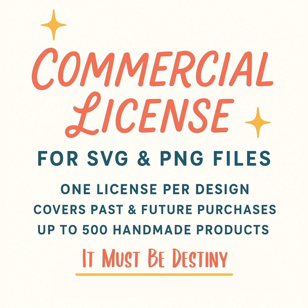 Commercial Use License for SVG & PNG Files | Small Business License ...