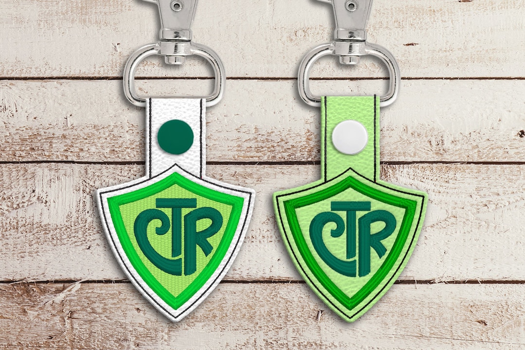 CTR Shield ITH Key Fob Applique Embroidery File - Etsy