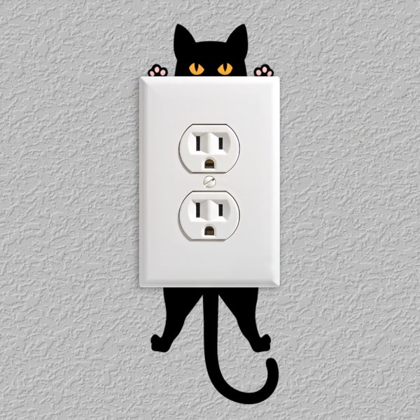 Light Switch Cat Decal - Etsy