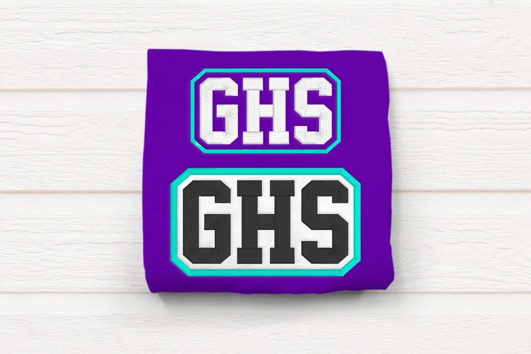 GHS High School Initials Embroidery File - Etsy