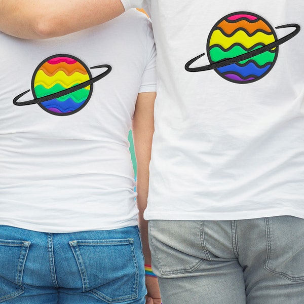 Planet Applique Embroidery - Etsy