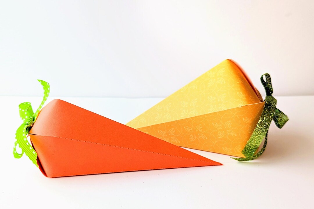 3D Easter Carrot Box SVG File - Etsy