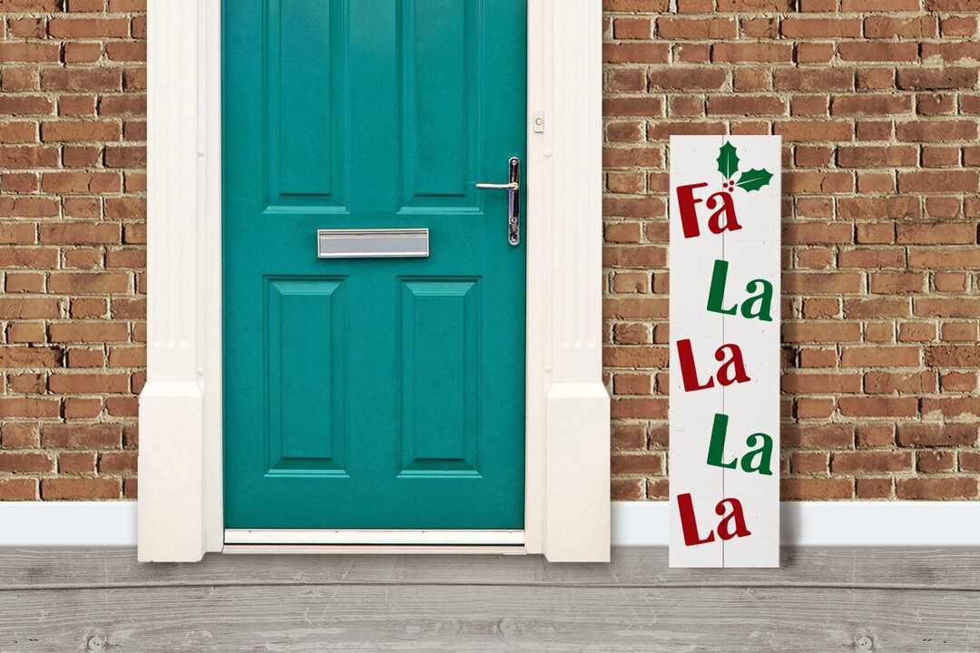 Falala Christmas Porch Sign SVG File - Etsy