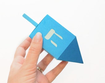 Hanukkah Dreidel Paper Craft for Kids Printable Dreidel - Etsy