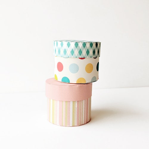 Round Box With Lid SVG Design - Etsy