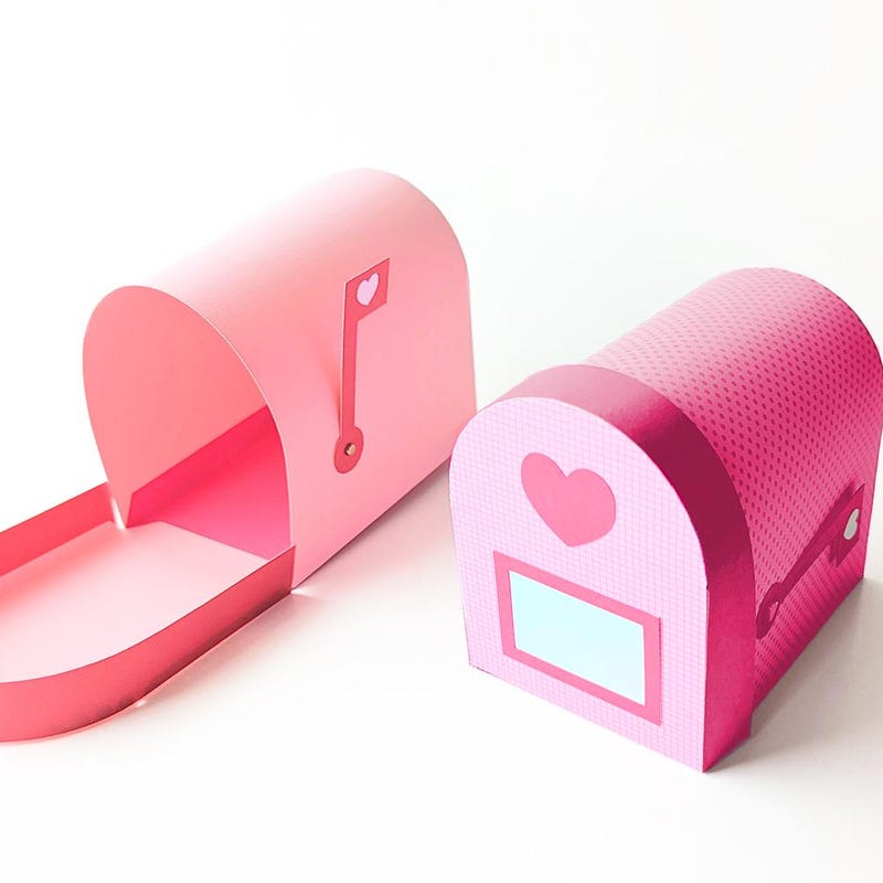 Valentines Mailbox Card Svg - Etsy