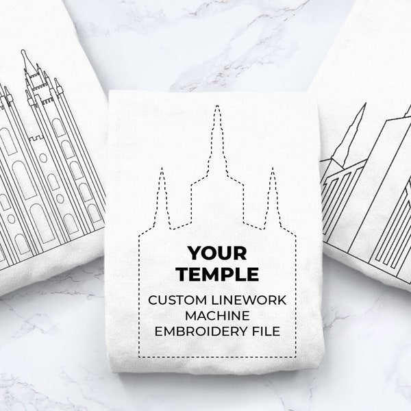Temple Embroidery - Etsy