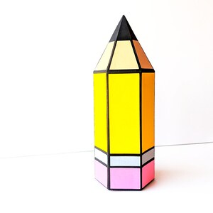 Pencil Hexagon Gift Box SVG Design - Etsy