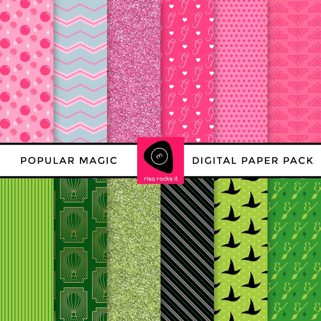 Popular Magic Digital Paper Pack - Etsy