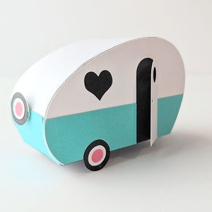 Retro Camper RV Gift Box SVG File - Etsy