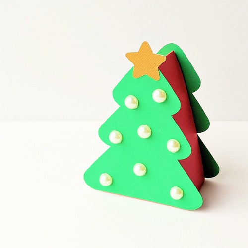 Christmas Tree Gift Box SVG Party Favor Advent Calendar - Etsy