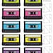 Mix Tape Printable PDF Tags - Etsy