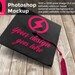 Graduation Cap Design PSD Photoshop Mockup - Etsy